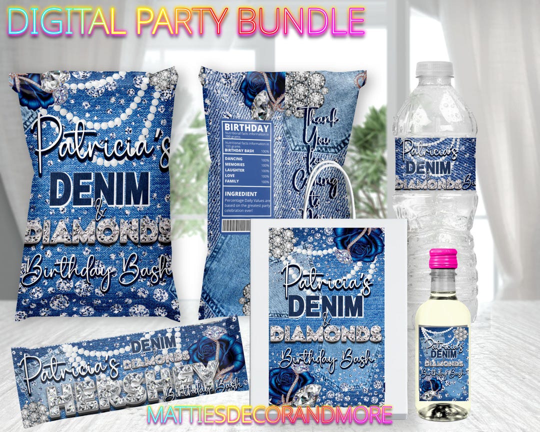 Denim and Diamonds Digital Party Bundle Denim and Diamonds Party Bundle ...