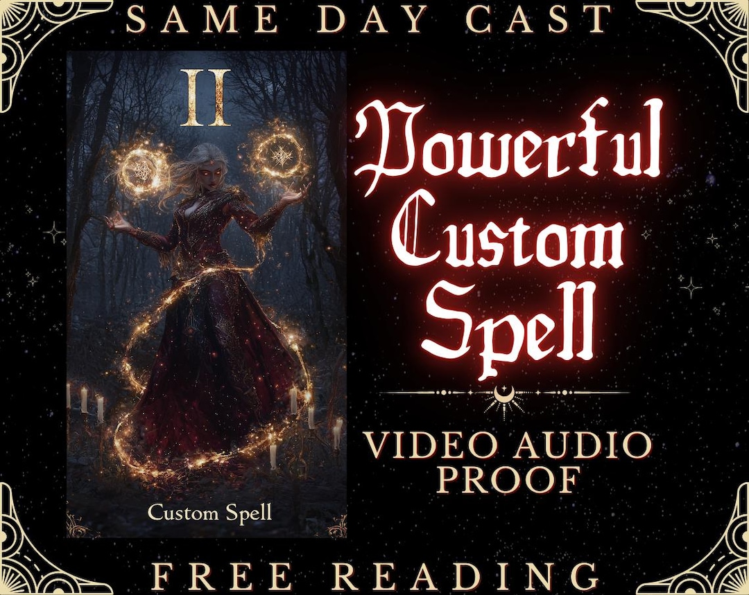 Personalized Custom Spell: Tailored Wish Casting With Proof - Etsy