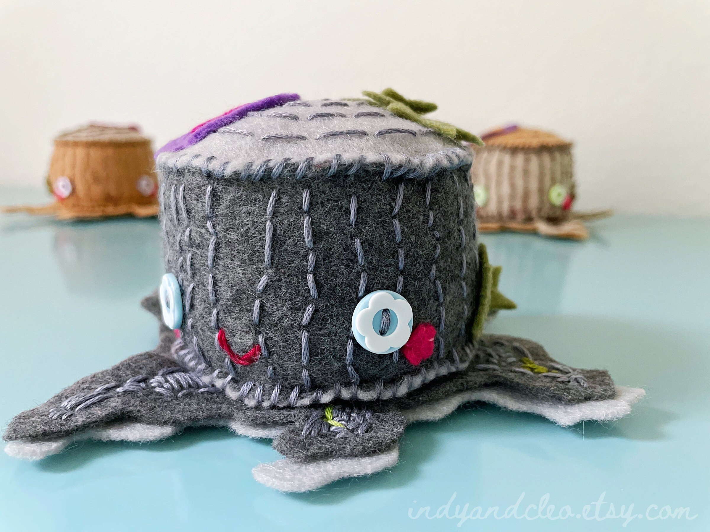 Handmade Felt Tree Stump, Stuffed Tree Plushie, Tree Stump Toy ...