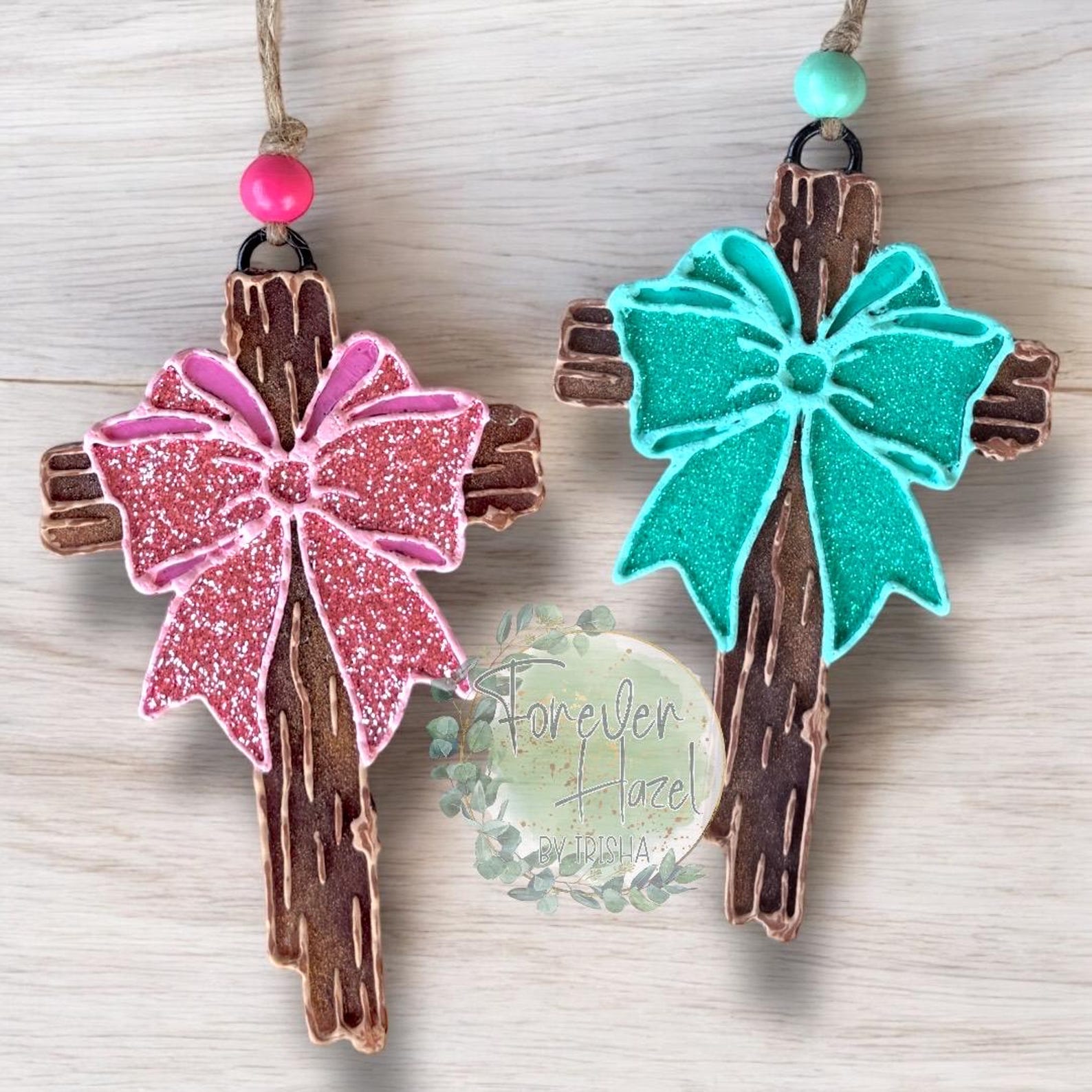 Cross With Bow Freshie - Etsy