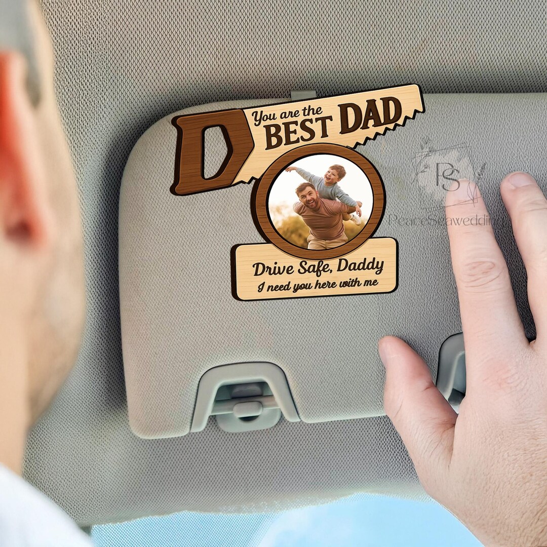 Personalisierte Foto Auto Visier Clip, Holz Bilderrahmen Geschenk für ...
