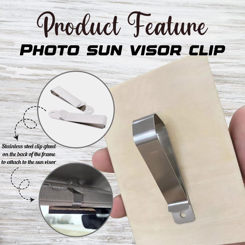 Personalized Memorial Photo Car Visor Clip, Memorial Gift, Custom ...