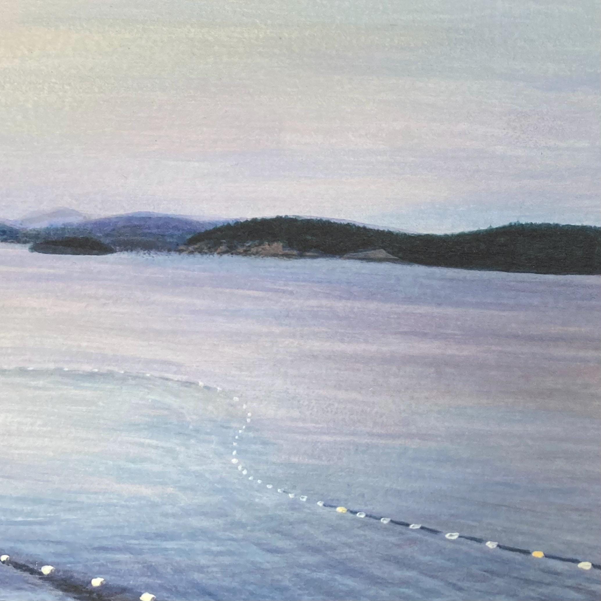 PNW Island Scene Original Fine Art Print, "waiting." Signed by Artist ...