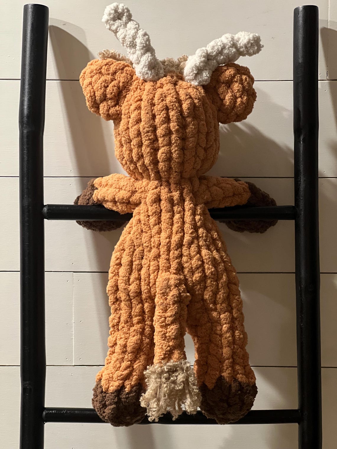 Chunky Knit Highland Cow Full-size Snuggler, Baby, Girl, Boy, Birthday ...