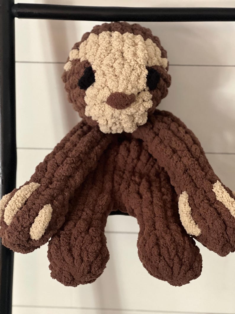 Chunky Knit "sydney" Sloth Full-size Snuggler, Baby, Girl, Boy ...