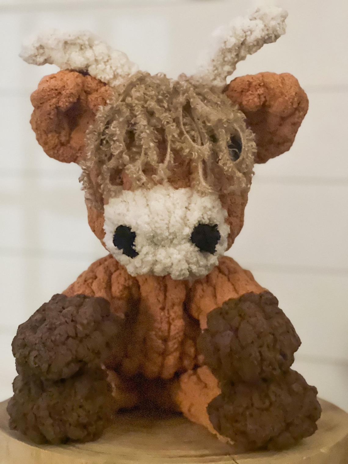 Chunky Knit Highland Cow Full-size Snuggler, Baby, Girl, Boy, Birthday ...