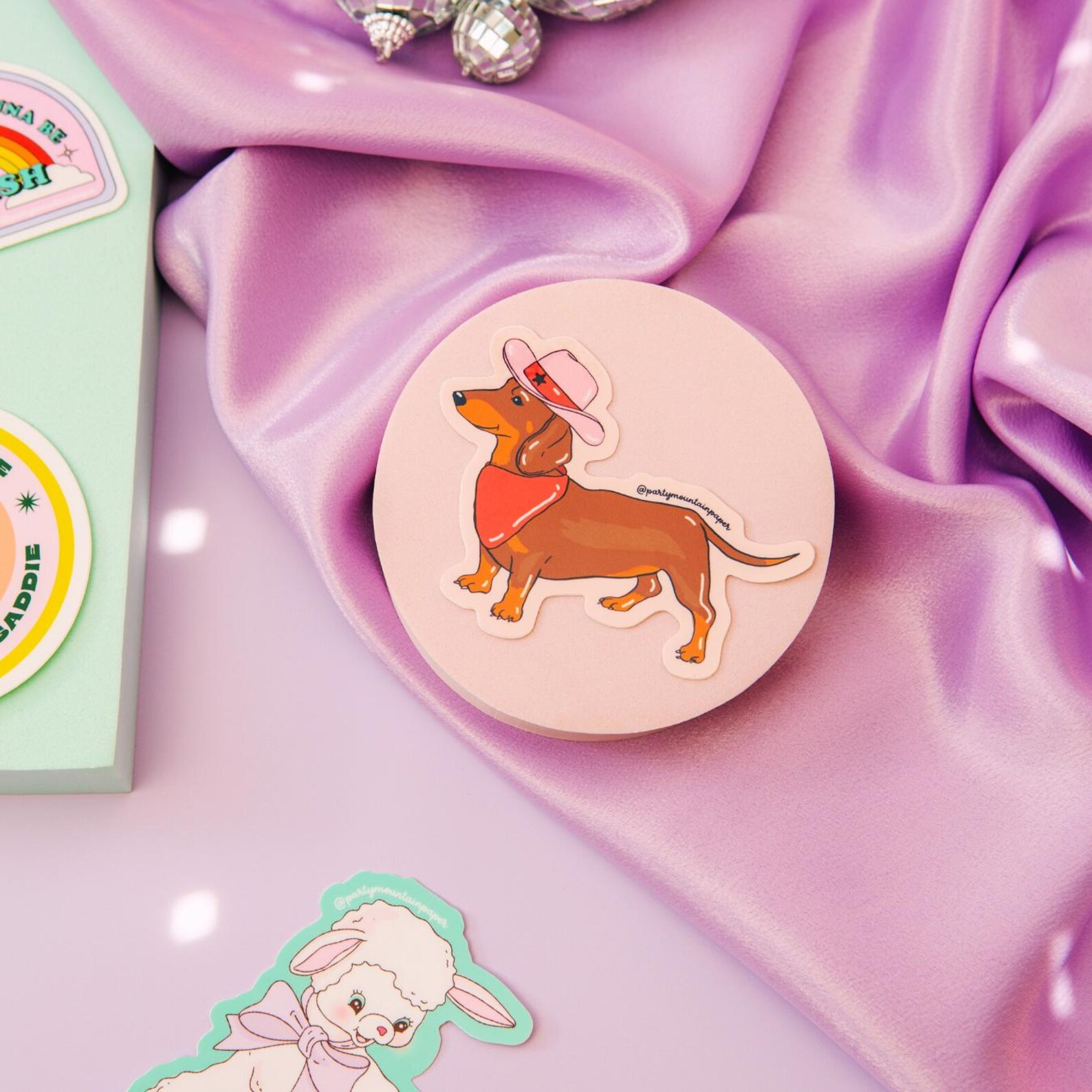 Weenie Dog Cowboy Sticker | Cowboy Dachshund Sticker – Cute Western ...