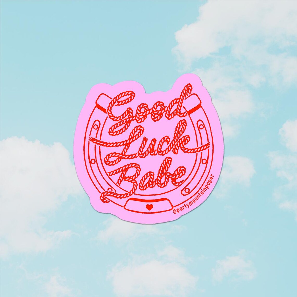 Good Luck Babe Sticker Retro-inspired Lucky Charm Decal for Water ...