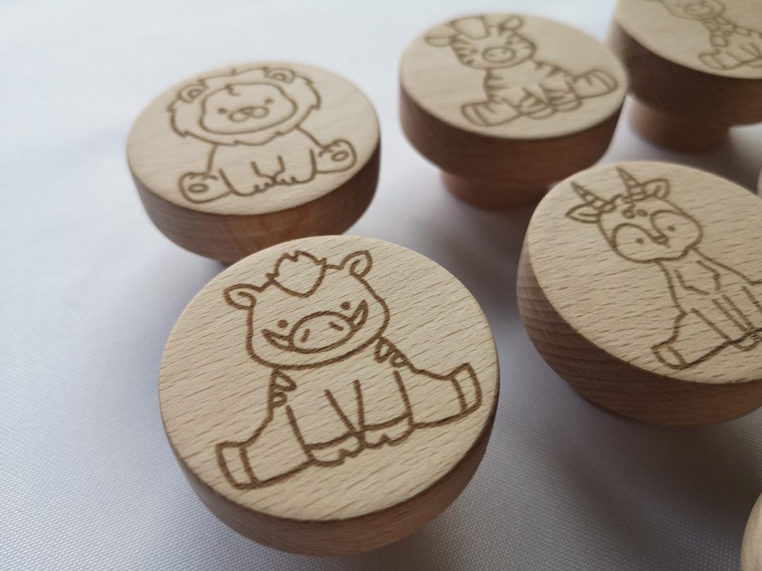Safari Animals Drawer Knobs - Nursery Decor , Nursery Drawer Knobs ...