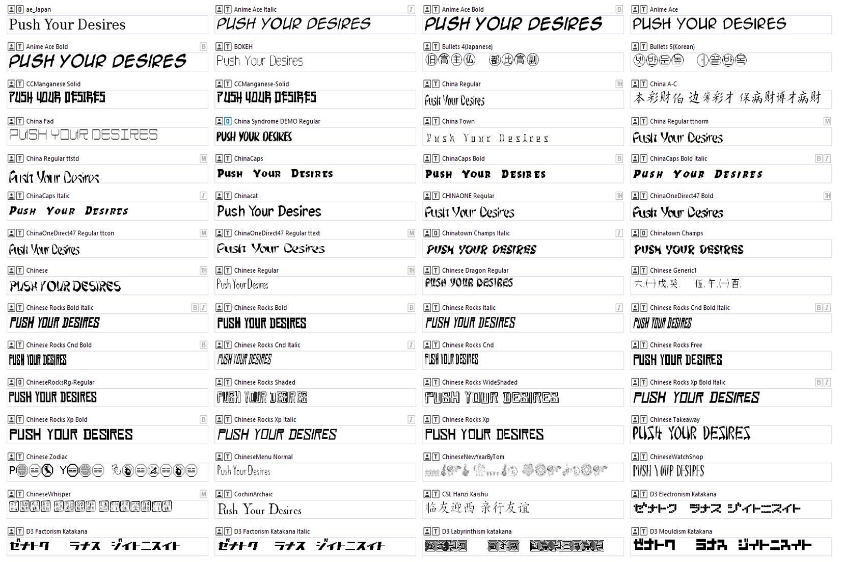 150+ Editable Asian & Anime Fonts | TTF OTF Font Pack for Cricut, Canva ...