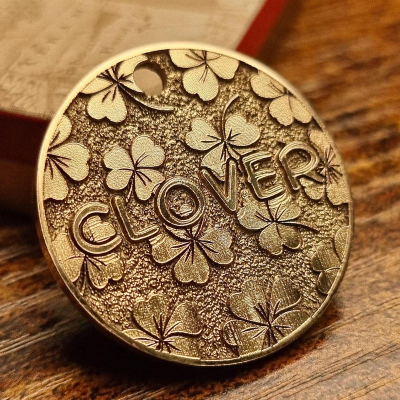 Clover Dog Tag - Etsy