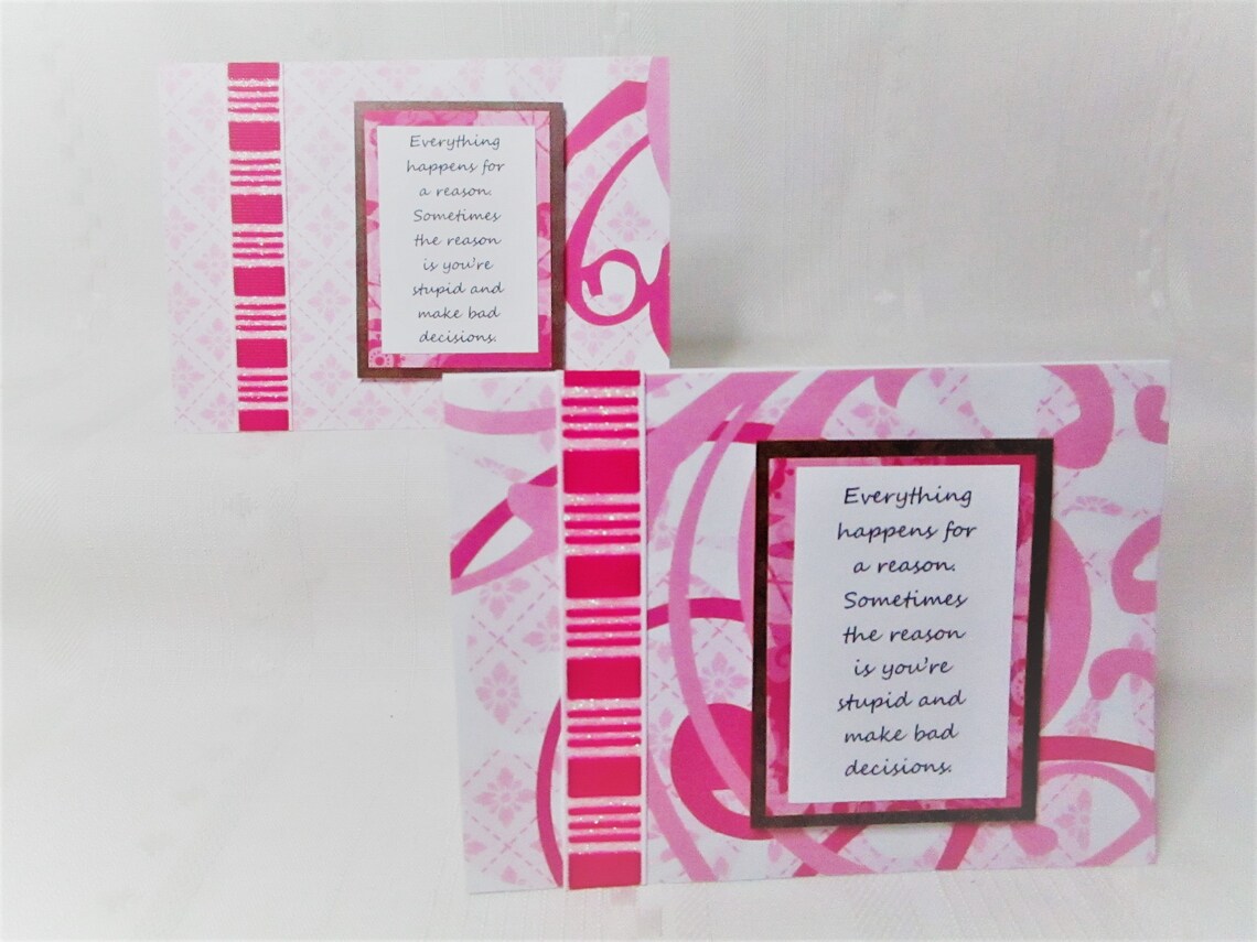 Snarky Card. Handmade Card. Layered Paper Greeting Card. #7559 - Etsy