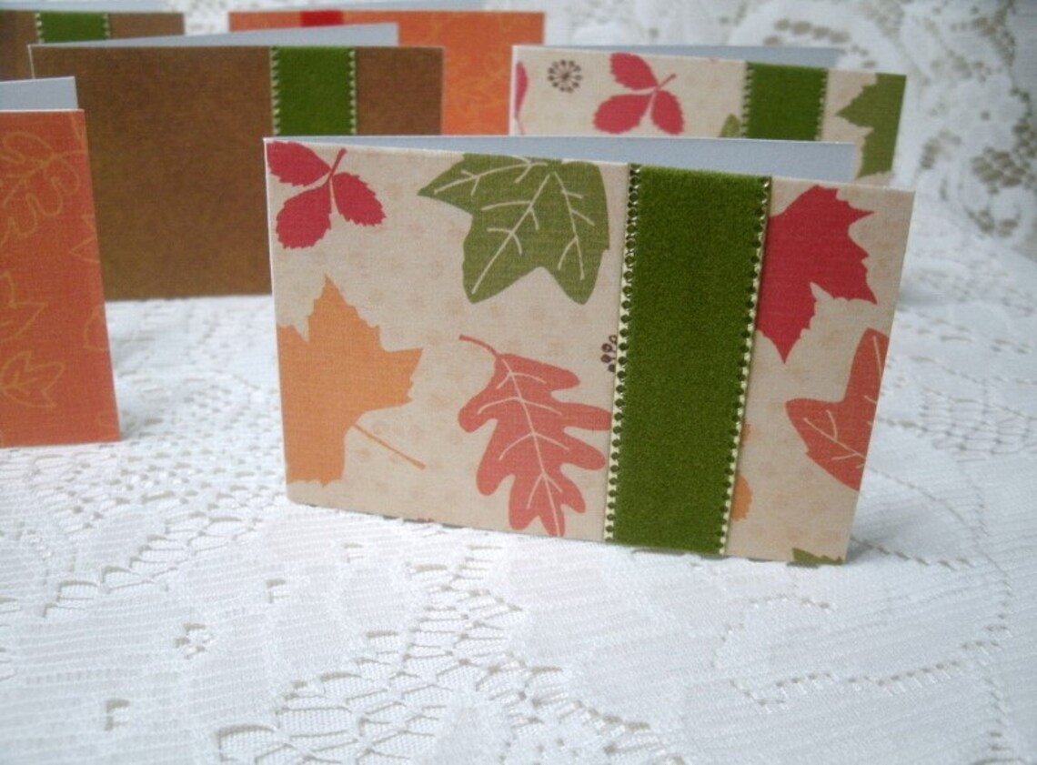 Set of 10, Mini Note Cards, Fall Assortment Pack 7993 - Etsy