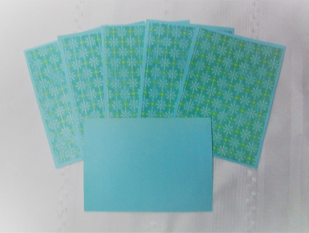 Flat Note Cards. Post Cards Set of Six. With or Without Envelopes ...