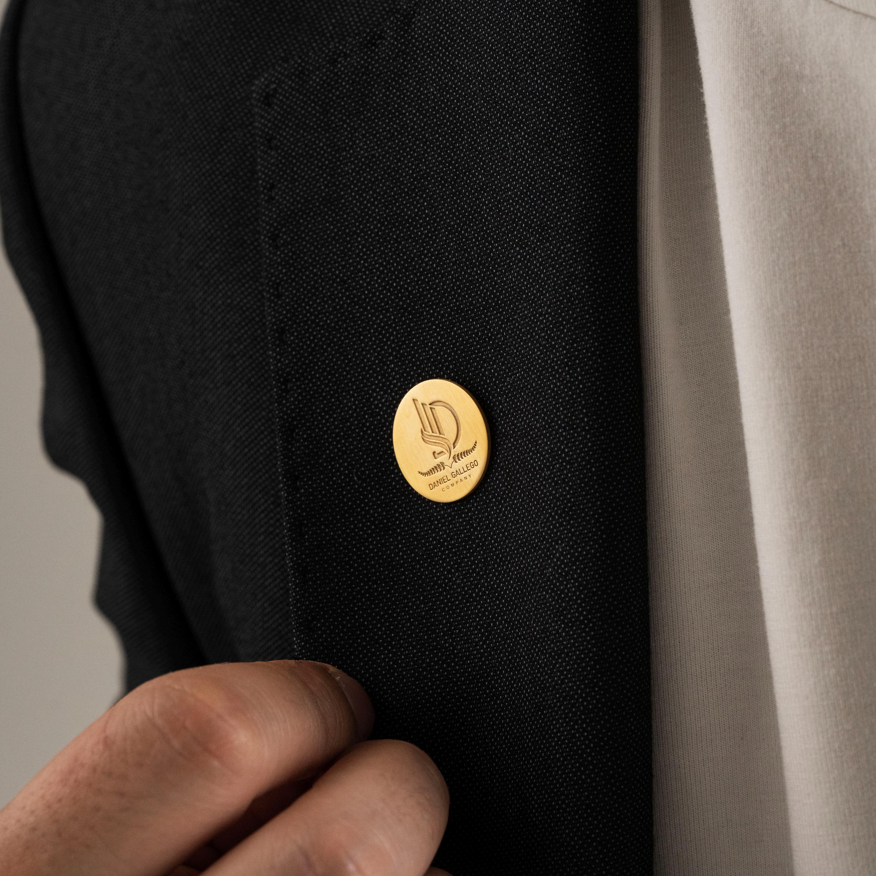 Custom Company Logo Lapel Pin: Business Suit Brooch - Etsy