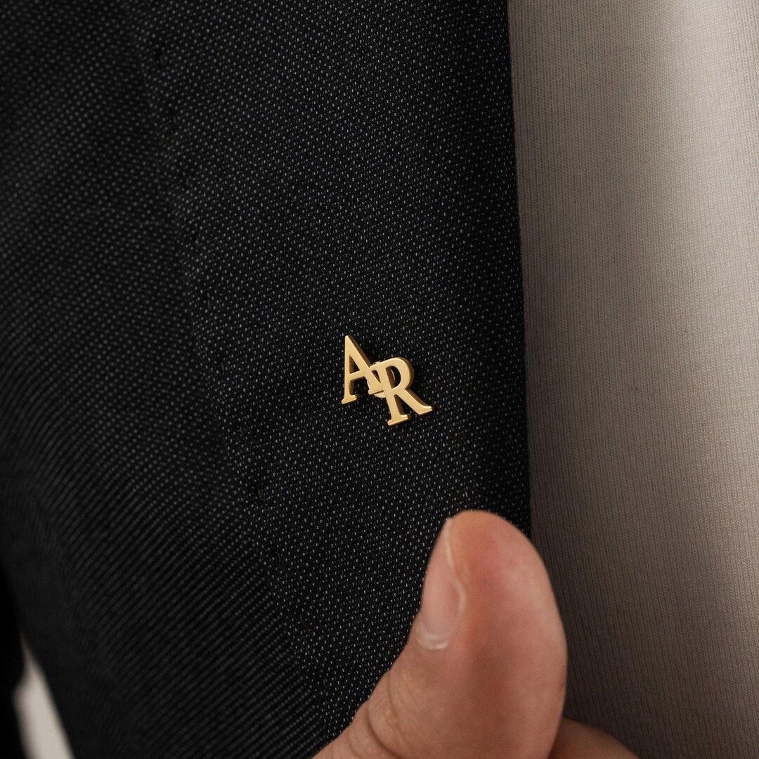 Monogram Lapel Pin: Personalized Initial Pin - Etsy