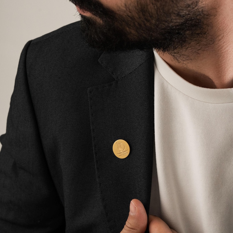 Custom Company Logo Lapel Pin: Business Suit Brooch - Etsy