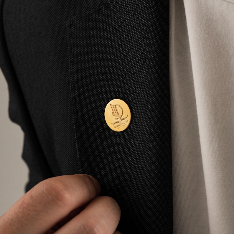 Custom Company Logo Lapel Pin: Business Suit Brooch - Etsy