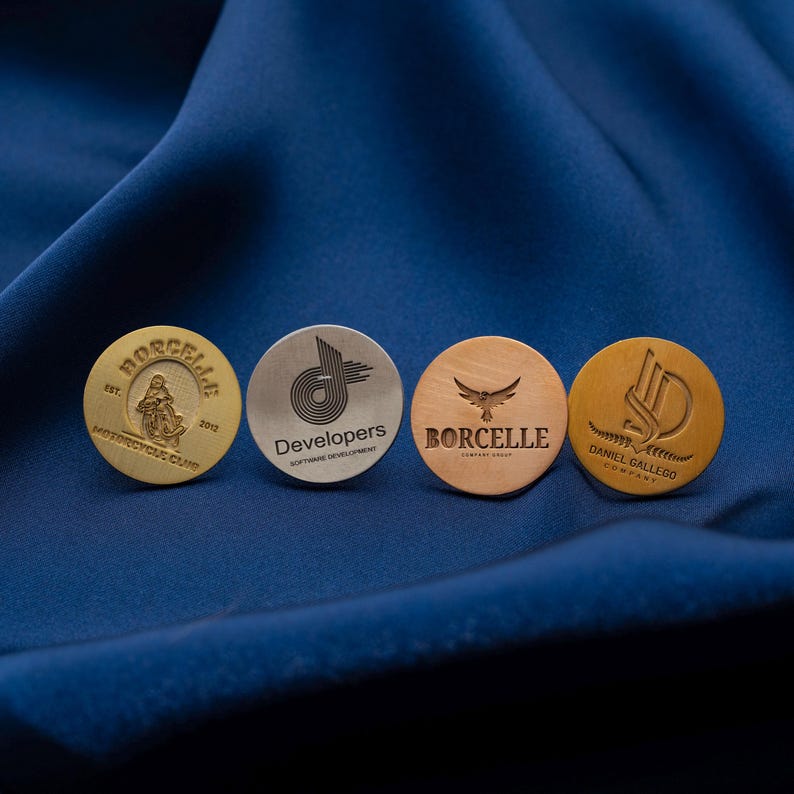 Custom Company Logo Lapel Pin: Business Suit Brooch - Etsy