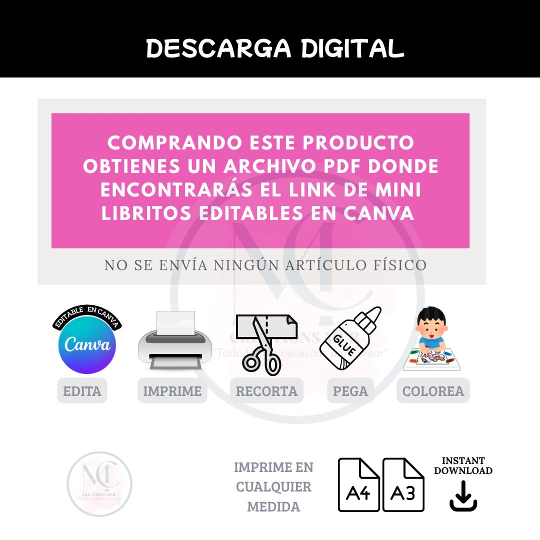 Mini Coloring Book Template Editable in Canva – 50 Printable Preschool ...