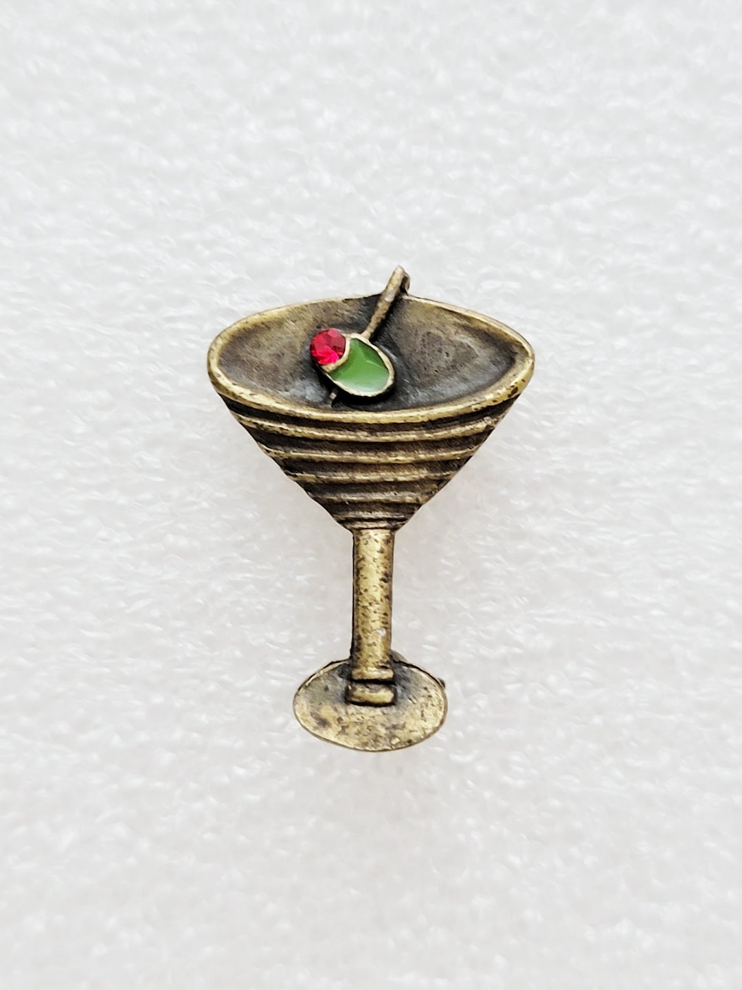 Tiny Martini With Stuffed Green Olive Pin Adorable ASI/62573 - Etsy
