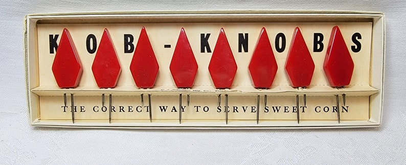 Art Deco Kob-knobs 1930's Bakelite Corn Cob Serving Eating - Etsy