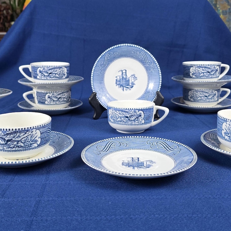 Currier and Ives Steamboats - Etsy