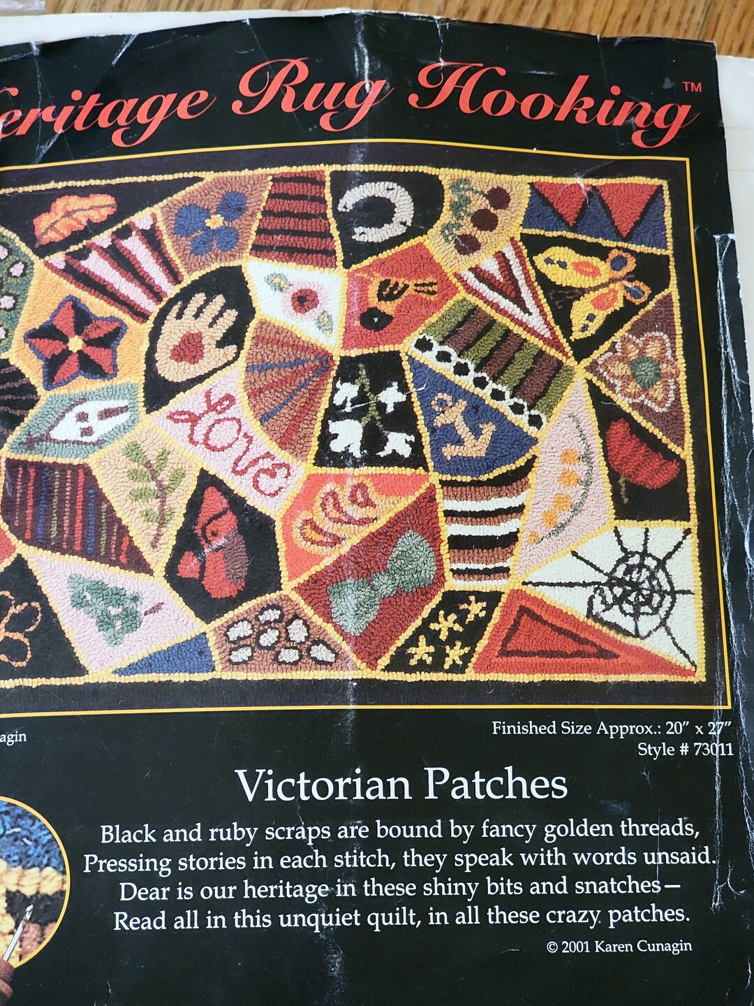 Victorian Patches Rug Hooking Kit Heritage Rug Hooking 2001 20 X 27 Rug Kit - Etsy