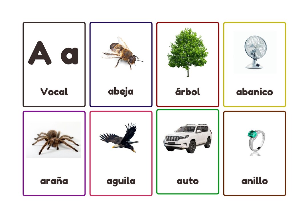 Learning Vowels (digital Flashcards) - Etsy