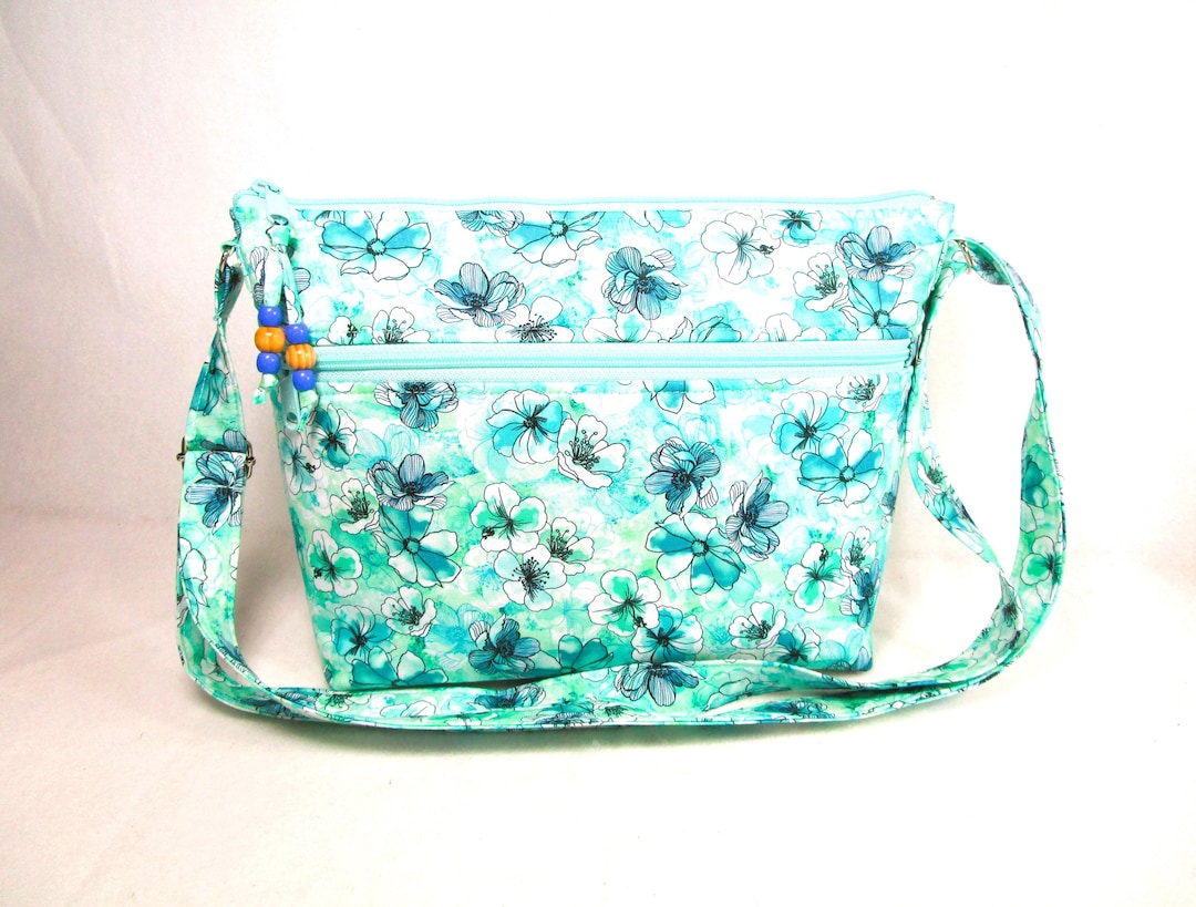 Cross Body Jenny Bag 2 / Soft Green / Inside Zipper Pocket / Washable ...