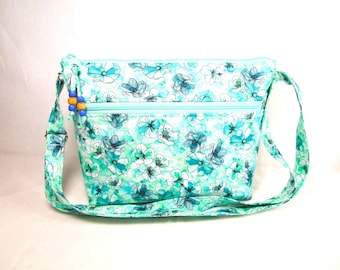New Size Floral Cross Body Jenny Bag 2 Adjustable Strap Inside Zipper ...