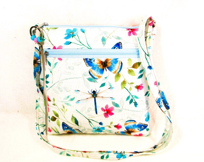 Butterfly Cross Body Small Hip Bag Womens Lightweight Handbag Long ...