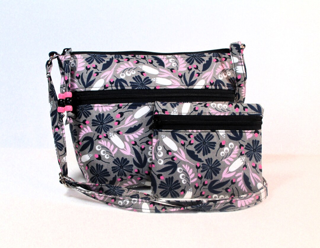 Cross Body Small Fabric Purse Matching Coin Purse Earbuds Case - Etsy