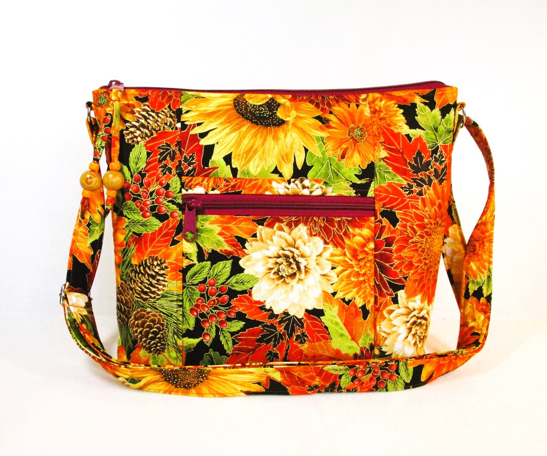 Cross Body Large Fabric Purse Fall Purses Women Adjustable - Etsy