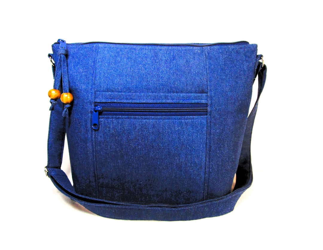 Denim Cross Body Purse Gifts for Women Adjustable Strap Washable Purses ...