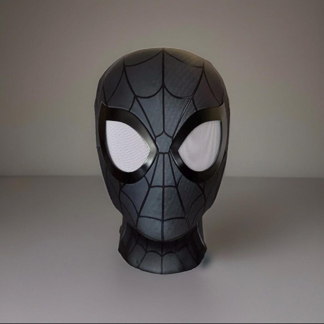 Spider Noir Faceshell With Spandex Mask, Lenses Free Fog - Etsy UK