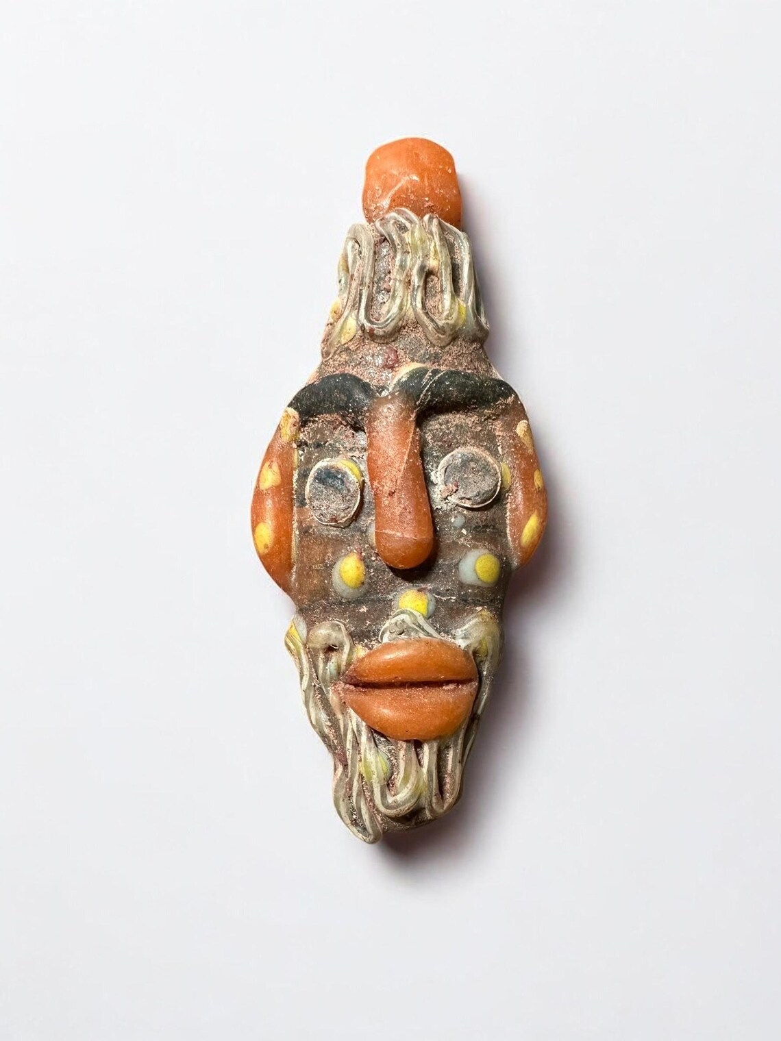 Historical Phoenician Glass Face Pendant | Rare Ancient Style Jewelry ...