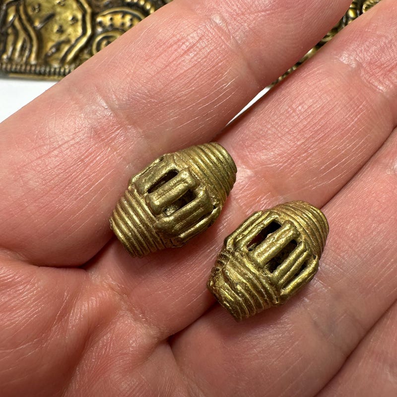 African Brass Beads - Etsy
