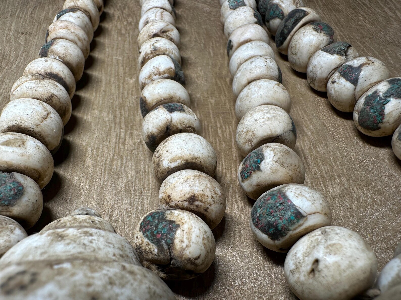 Inlaid Naga Conch Shell Mala Beads: Chank Shell Pendant, Nepal - Etsy