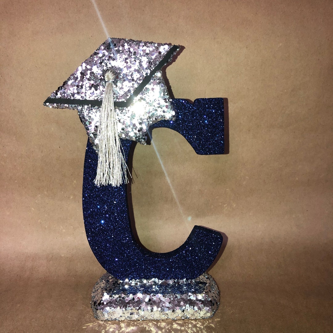Sparkly Graduation 8" Letters and Numbers With Personalized Colors - Etsy