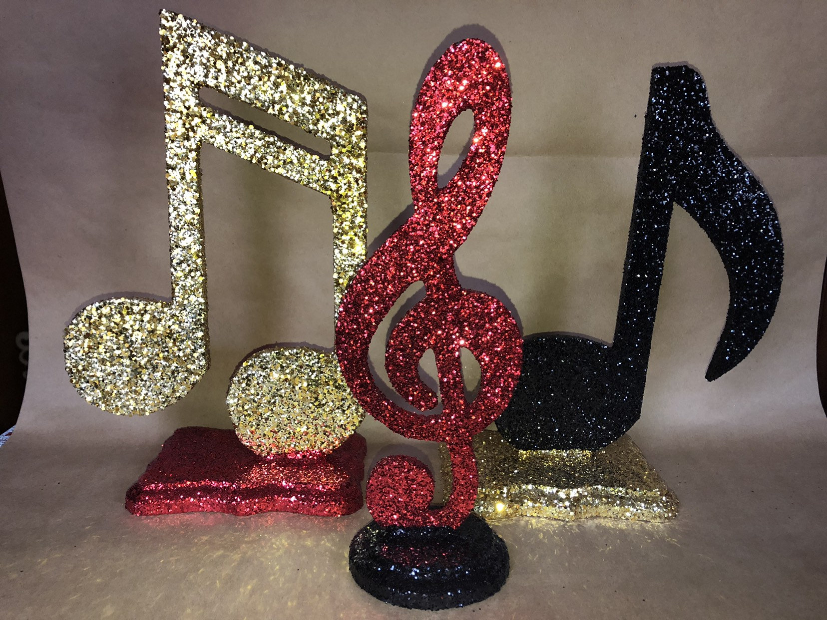 8” Tall Musical Themed Centerpieces in Any Color and Size! - Etsy