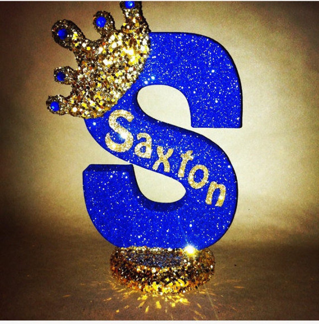 International Shipping for Sparkle Letters With Crown. Royal - Etsy
