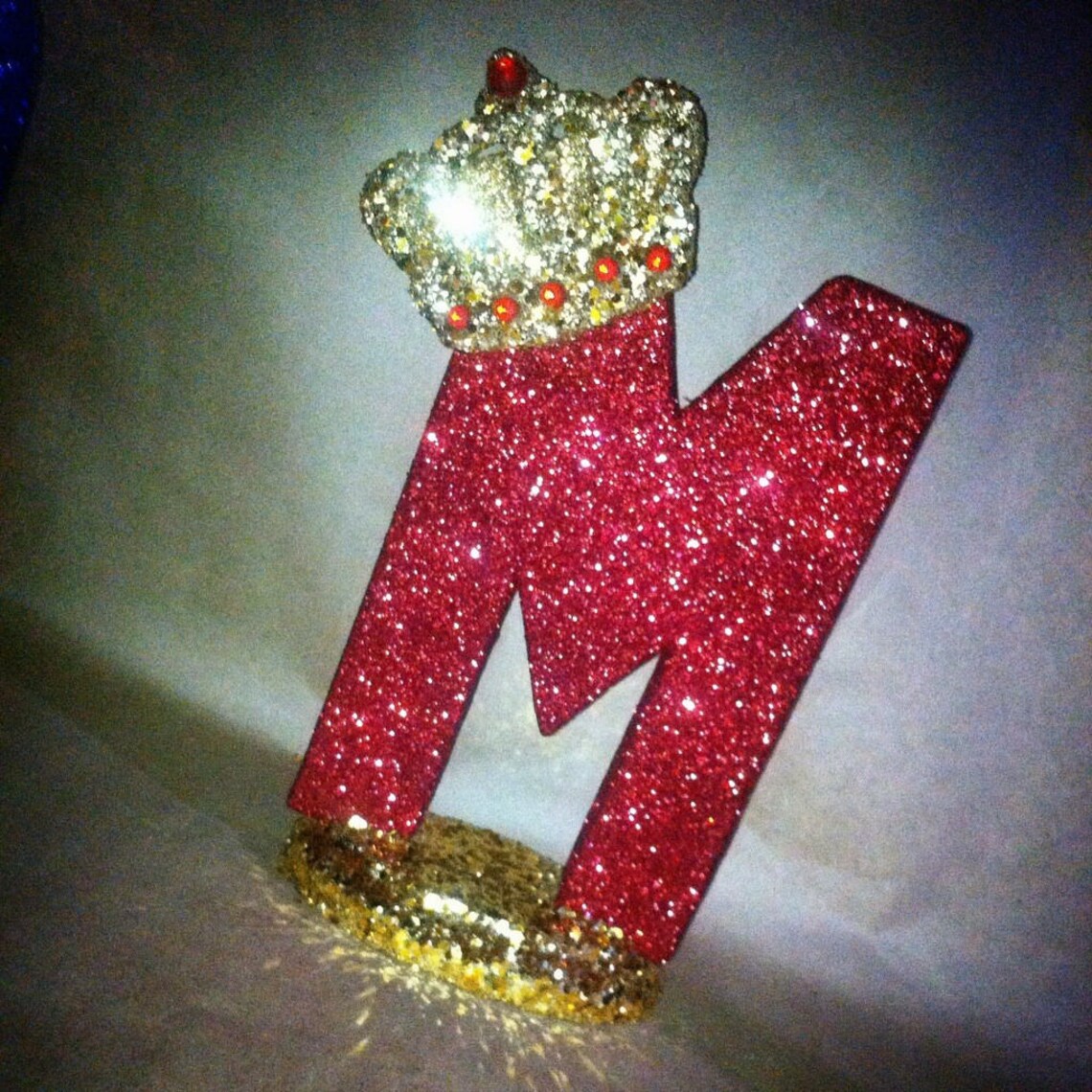 Sparkle Letters With Crown. Royal Themed Decoration for Party - Etsy