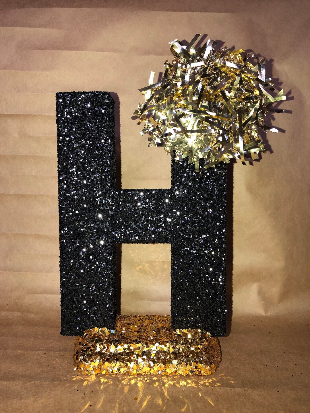 Pom Pom Cheerleading Themed Letters and Numbers. Custom Colors and ...