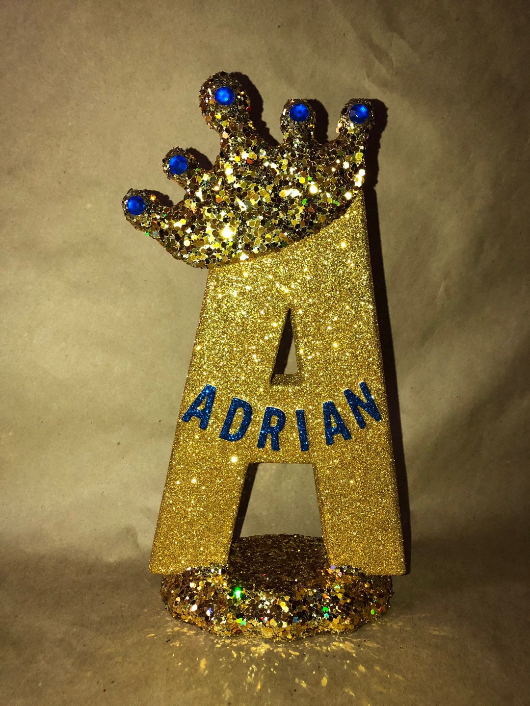 Sparkle Letters With Crown. Royal Themed Decoration for Party ...