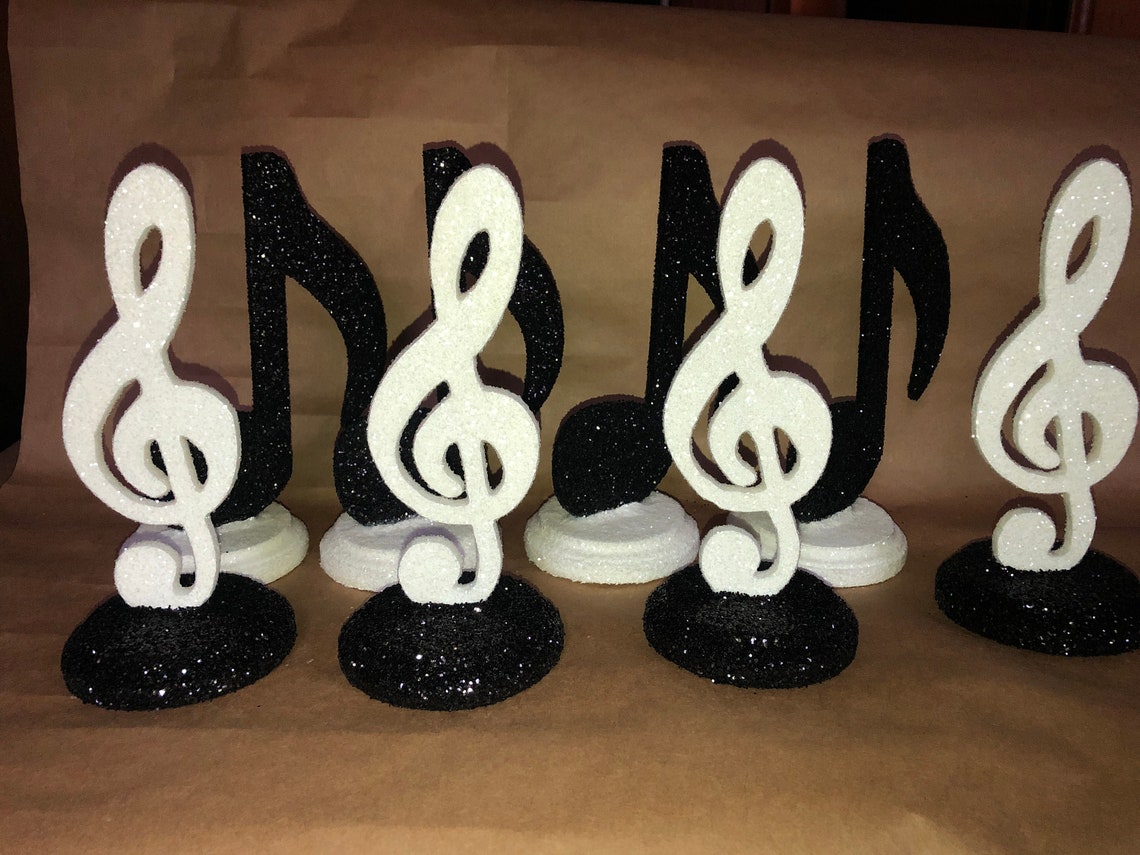 8” Tall Musical Themed Centerpieces in Any Color and Size! - Etsy