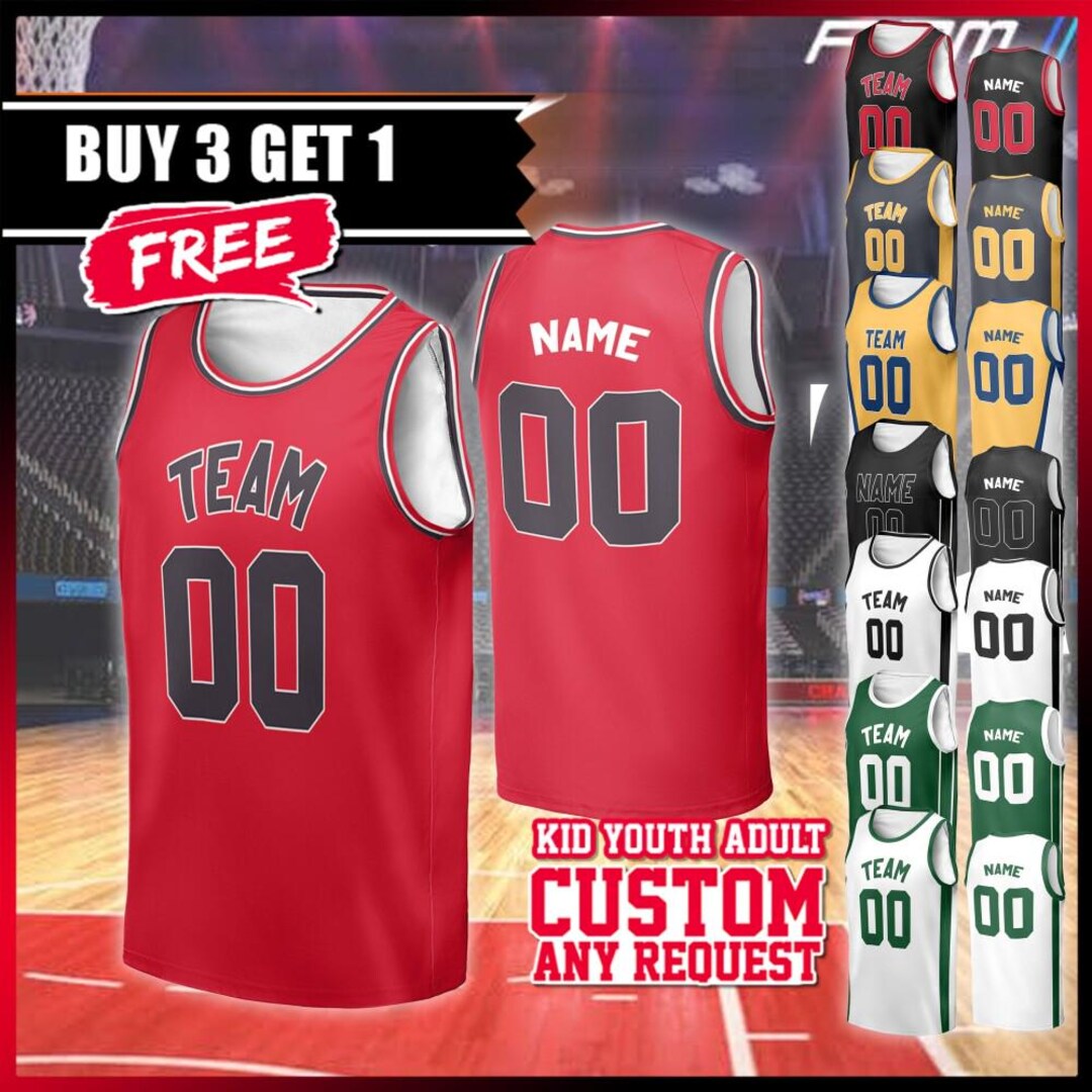 Personalized Basketball Jersey Team Name and Number, Basketball ...