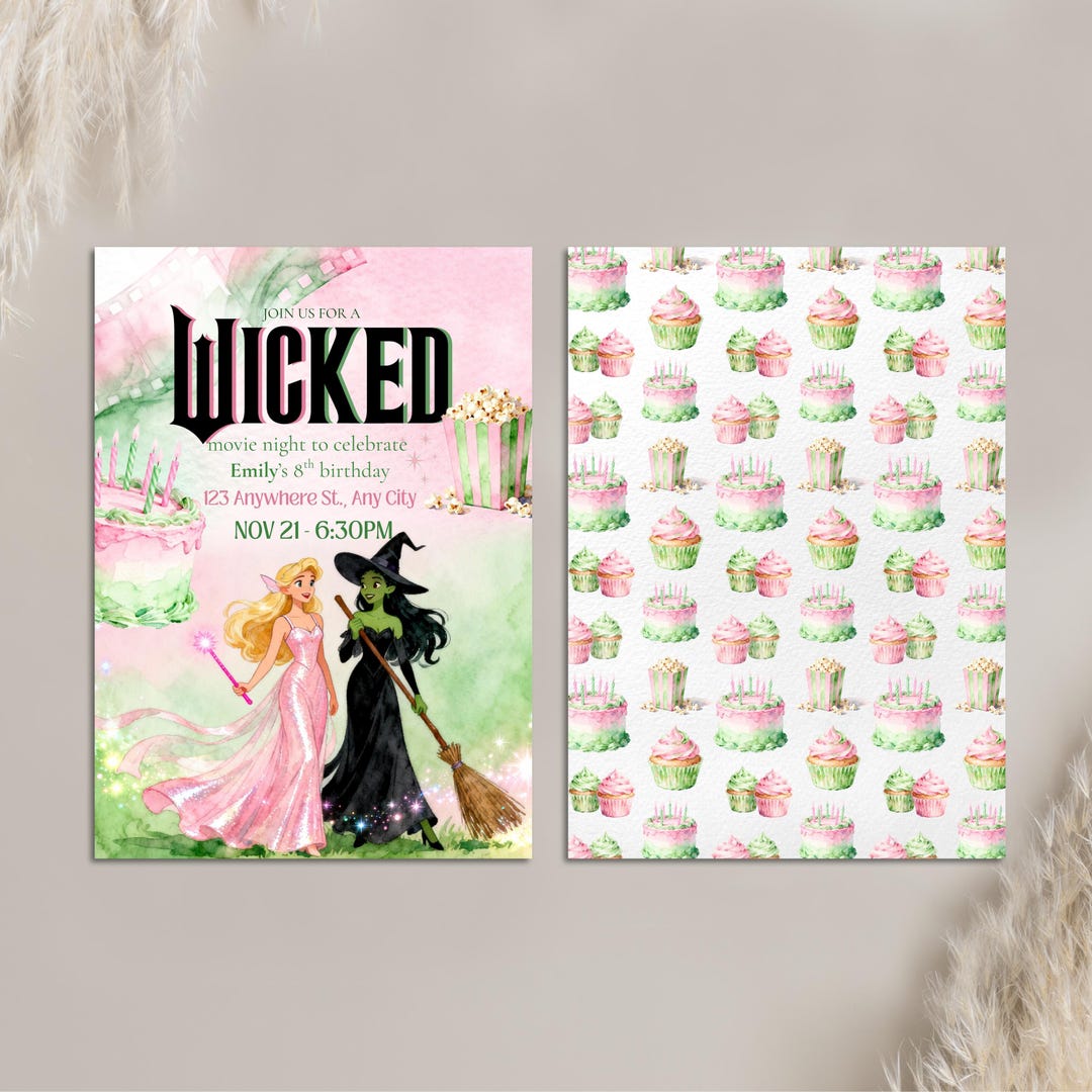 Wicked Party Invitation Template (digital Download) - Etsy