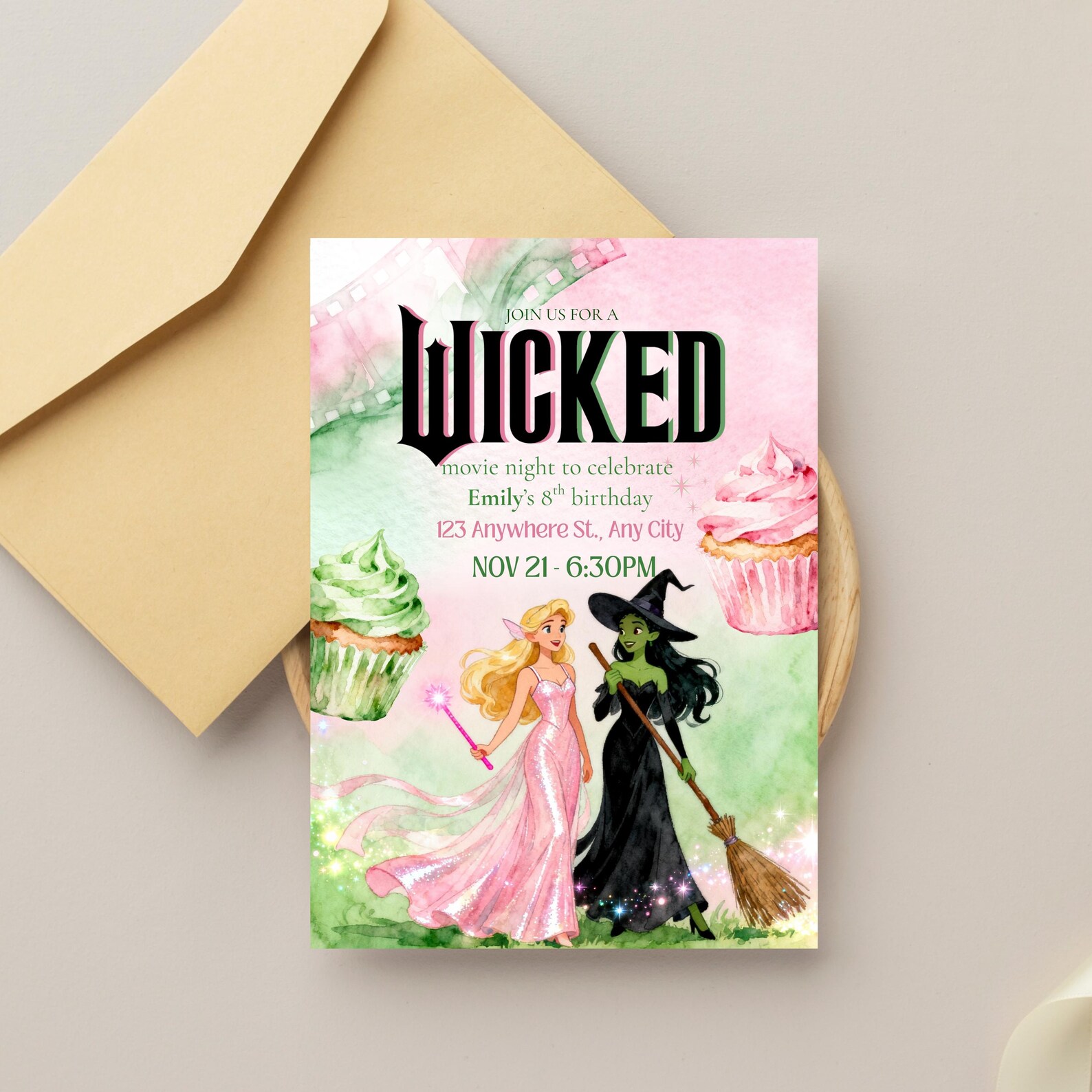 Wicked Party Invitation Template (digital Download) - Etsy