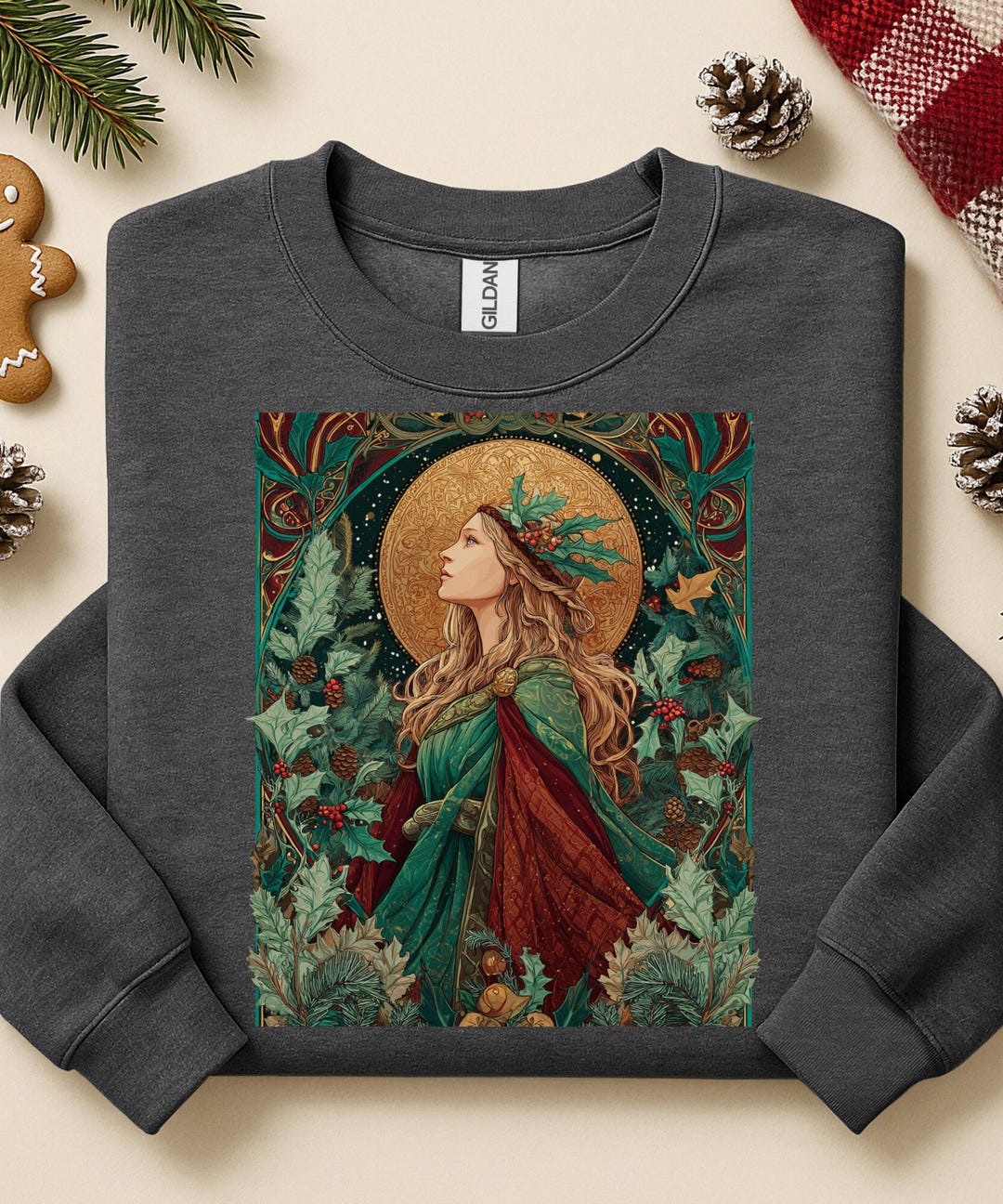 Yule Goddess Shirt Pagan Winter Solstice Tee Witchy Yule Gift Celtic ...